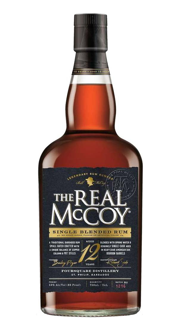 The Real McCoy 12 Yr. Barbados Rum – Woodstock Wine & Liquor