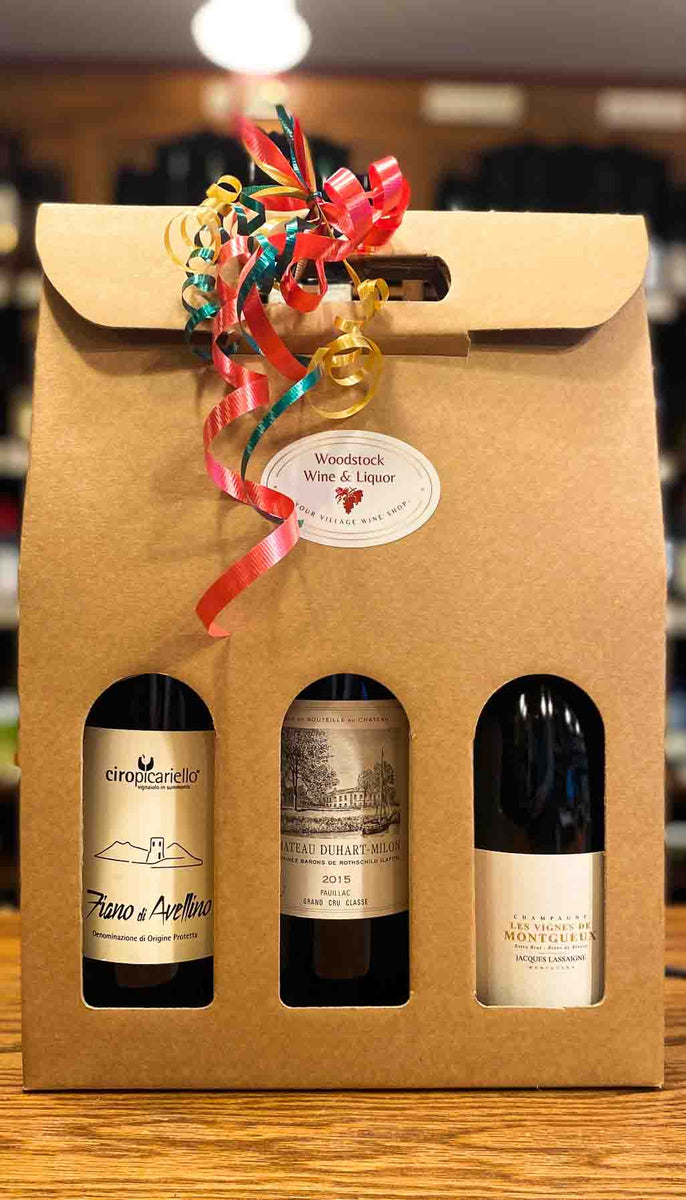 WWL 3 Bottle Display Box – Woodstock Wine & Liquor